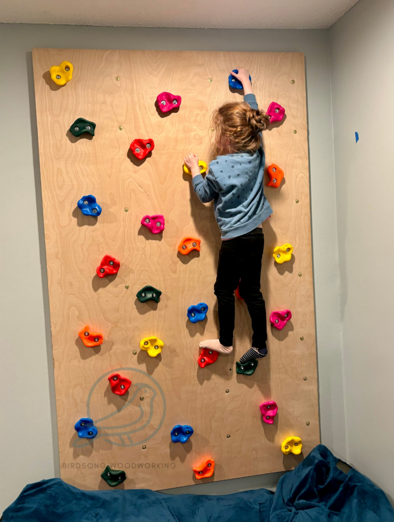 How we built an indoor rock climbing wall, step by step - Birdsong ...